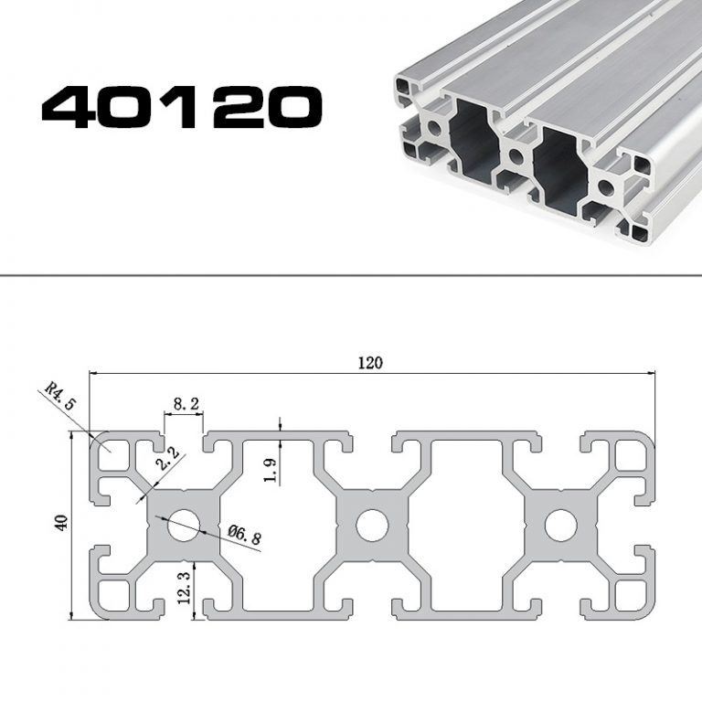 40120 Aluminum Profile Europe Standard – 3D Printer CNC Parts Canada