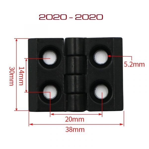 Aluminum Profile Hinge for Eu 20 30 40 Series – 3D Printer CNC Parts Canada