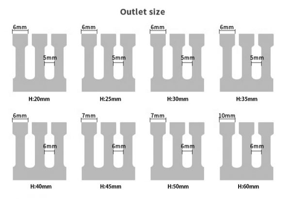 Open Slot Cable Duct Raceway 1 Meter – 3D Printer CNC Parts Canada