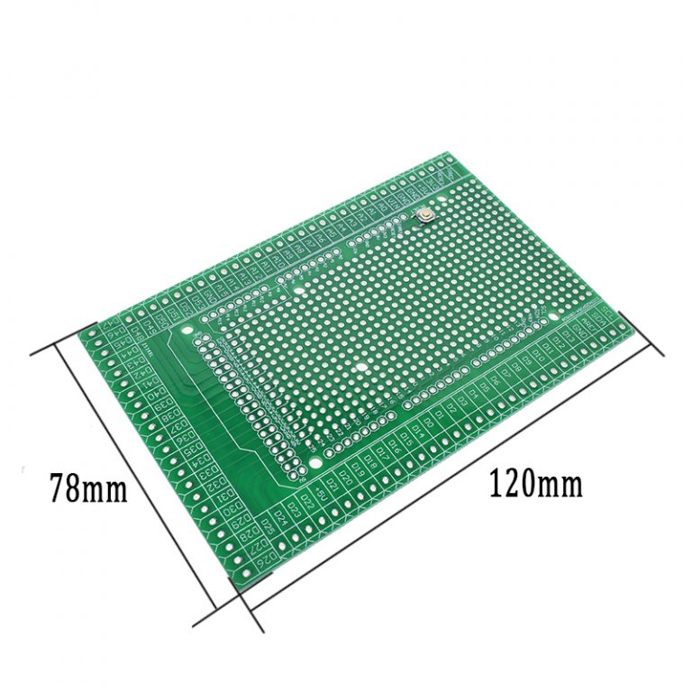 Arduino Compatible MEGA 2560 Double-side PCB Prototype Screw Terminal ...