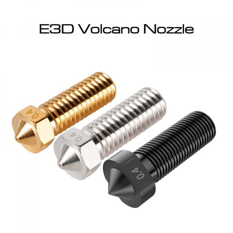 Extruders Nozzles E3D Volcano Nozzle Multiple Materials – 3D Printer ...