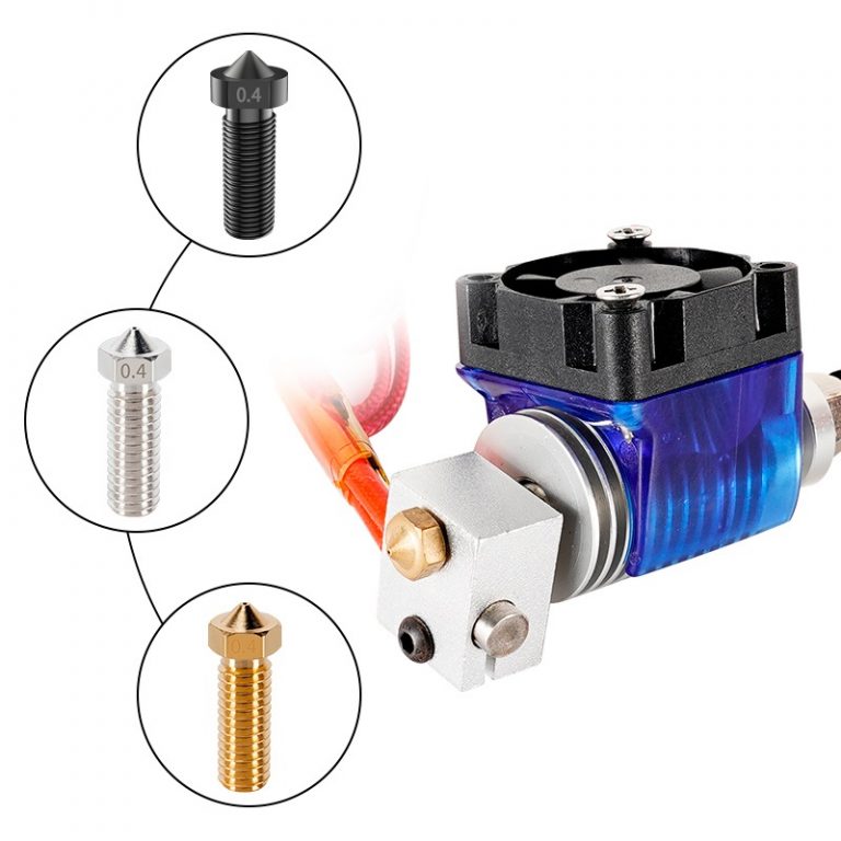 Extruders Nozzles E3D Volcano Nozzle Multiple Materials – 3D Printer ...