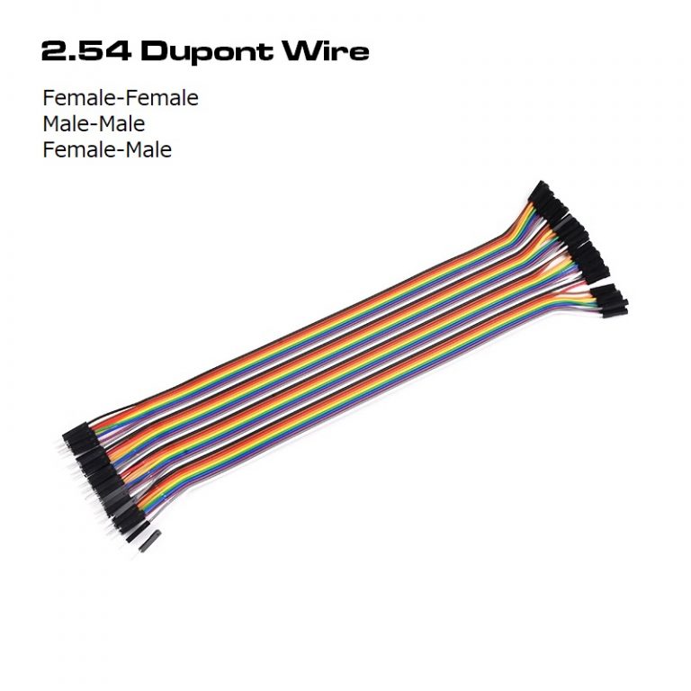 Dupont Wire Female Male 2.54mm 40 Pins Ribbon Jumper – 3D Printer CNC ...
